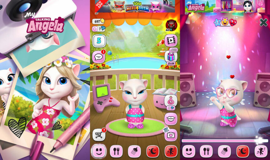 Download My Talking Angela MOD APK Terbaru 2022! - Halogame.id